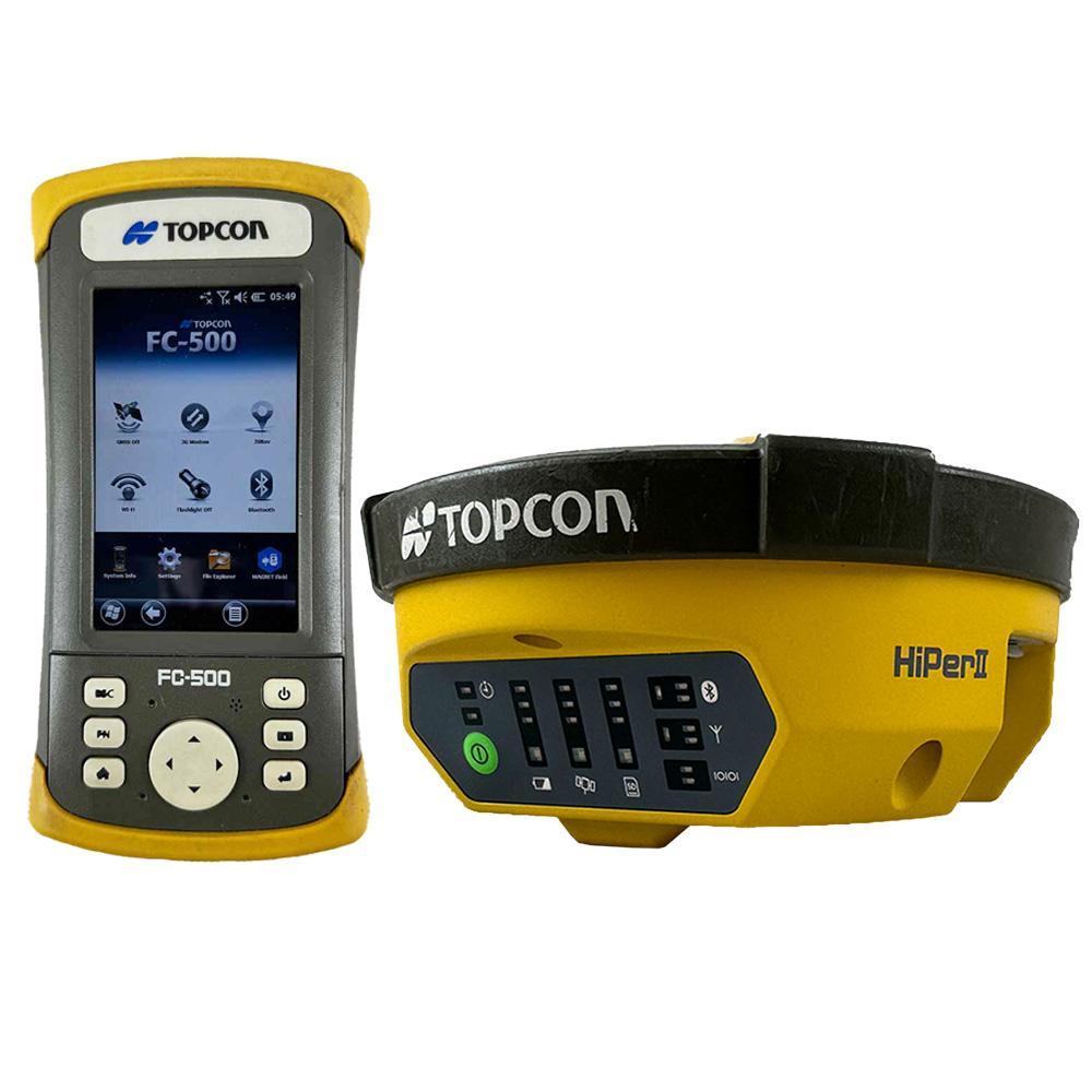 Ricevitore GNSS HiPer II Topcon usato con KIT controller Topcon FC-500 - Geosell.eu