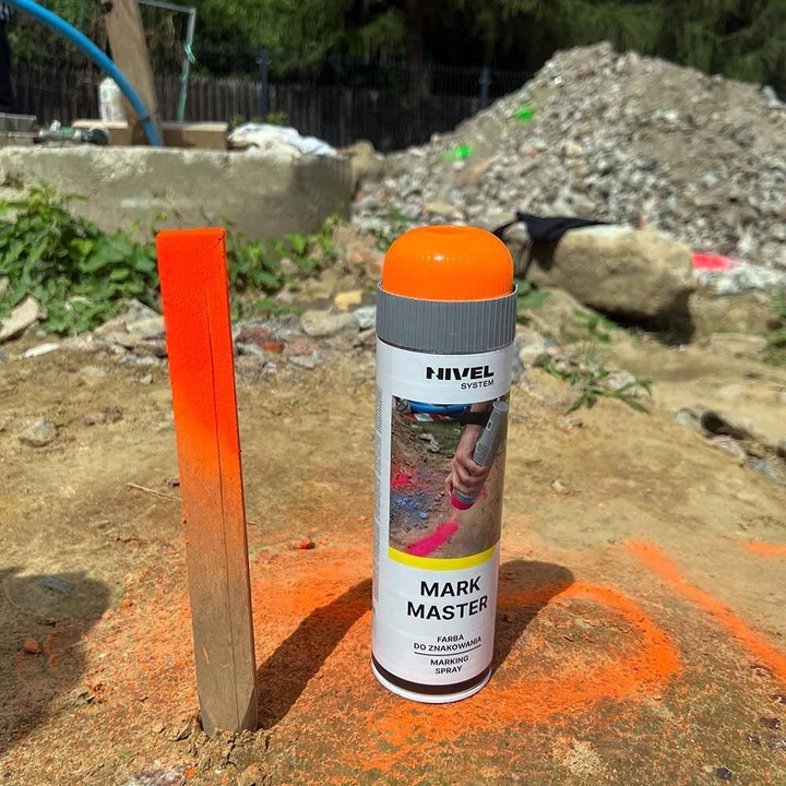 MARK MASTER Nivel System Geodetic Paint 500 ml - Fluorescent Spray ...